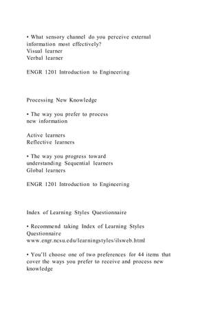 ENGR 1201 Introduction to Engineering3. Understanding the | DOCX