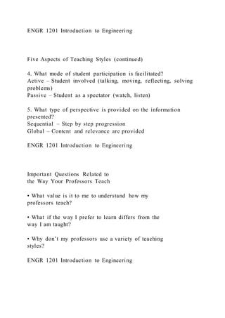 ENGR 1201 Introduction to Engineering3. Understanding the | DOCX