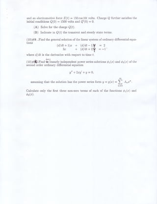 Engr 213 final 2007 | PDF