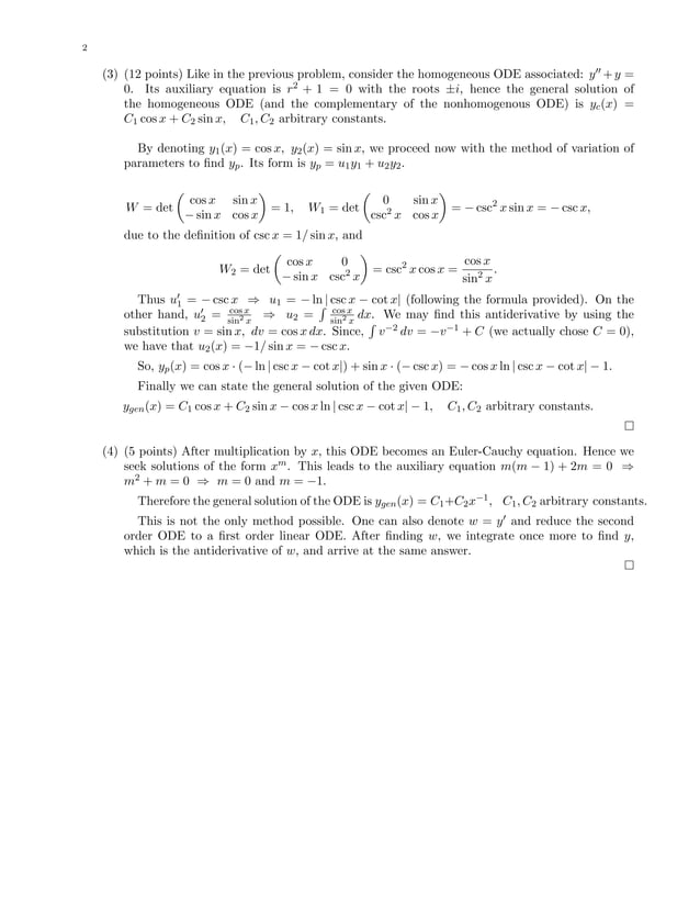 Engr 213 midterm 2a sol 2009 | PDF Engr 213 midterm 2a sol 2009 | PDF