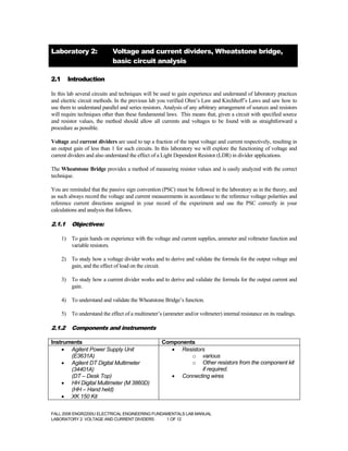 Engr2200 lab manual_lab2_ | PDF