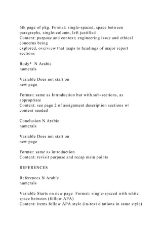 ENGR 231 Team Report Components and Formatting Component .docx
