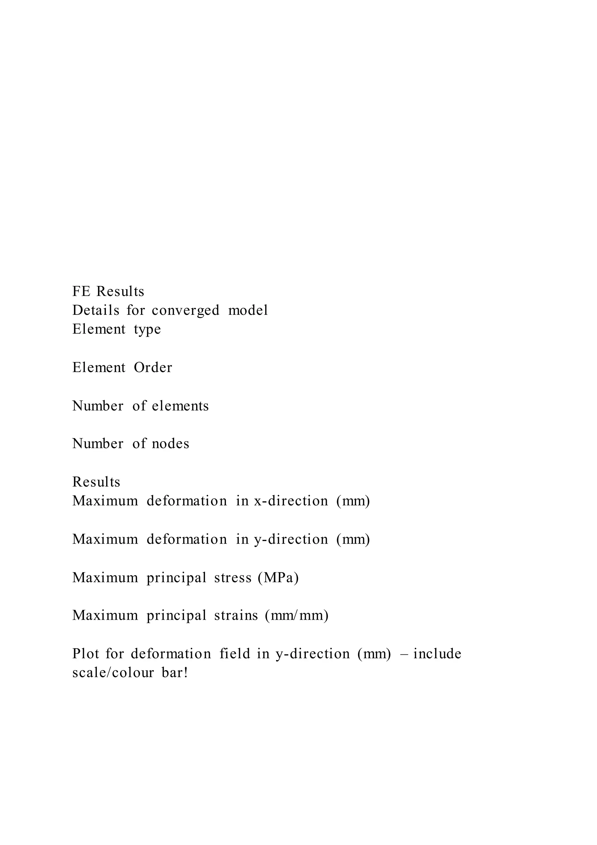ENGR7961 Finite Element MethodsAssessment I - Report Semes | PDF
