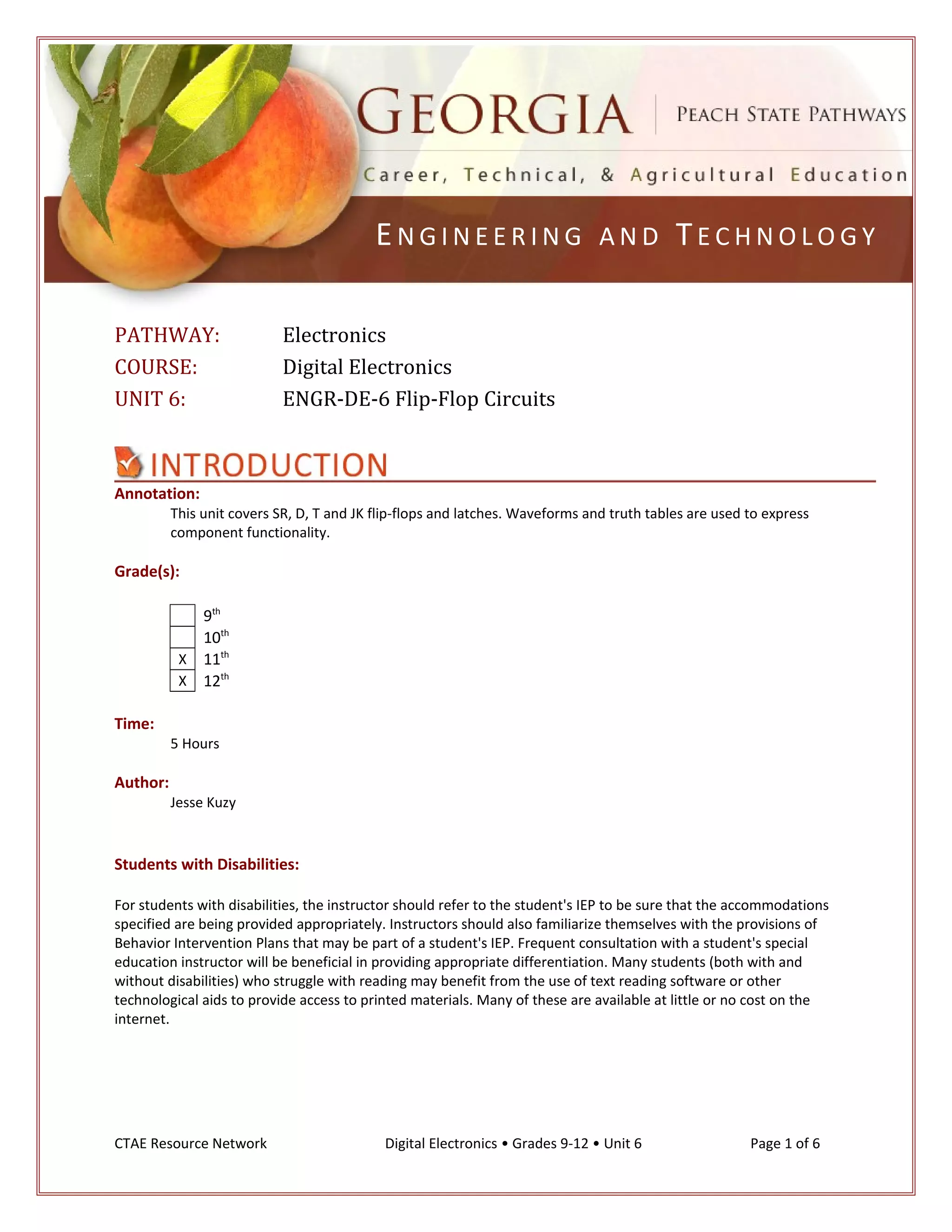 Engr de 6_unitplan_flip_flopcircuits | DOC