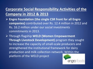 Engro foods | PPTX