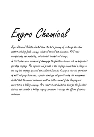 Engro corporation final,,,prepared by ZEESHAN | DOCX