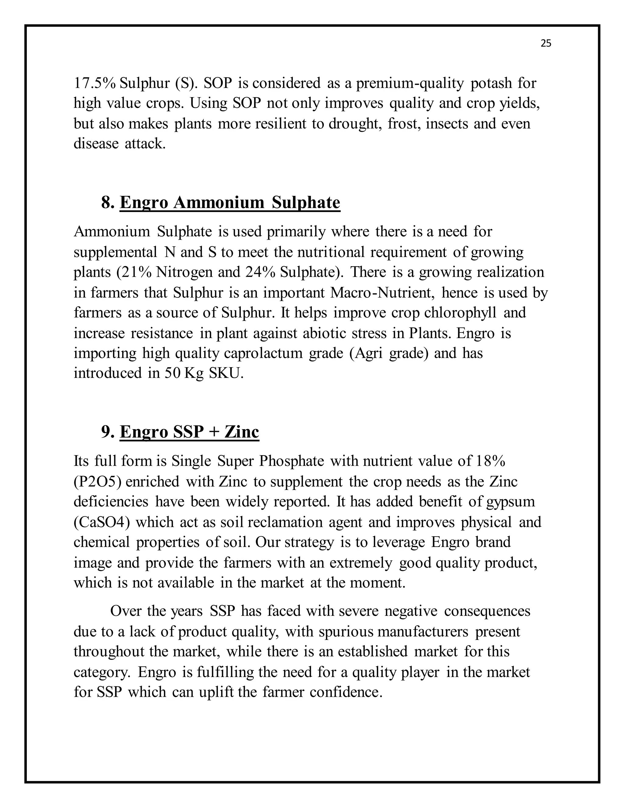 Engro fertilizers | DOCX