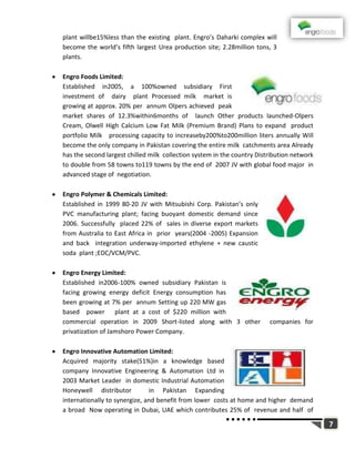 BCG Matrix of Engro foods | DOCX