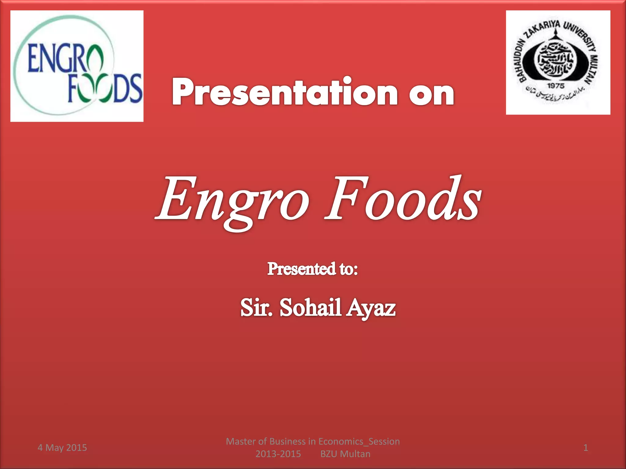 Engro Foods | PPTX