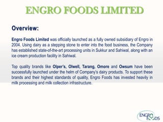 Engro Foods Ratio Analysis | PPTX