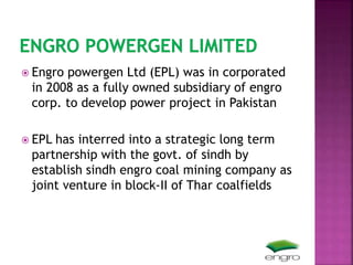 Engro Corporation LCM Leadership change management | PPTX