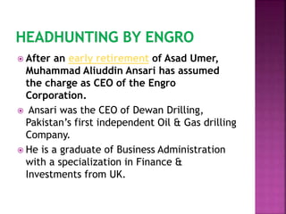 Engro Corporation LCM Leadership change management | PPTX