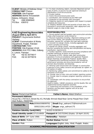 Engr salman cv | DOCX