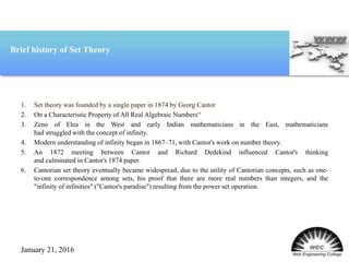 Set Theory and its Applications | PPTX