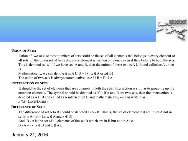 Set Theory and its Applications