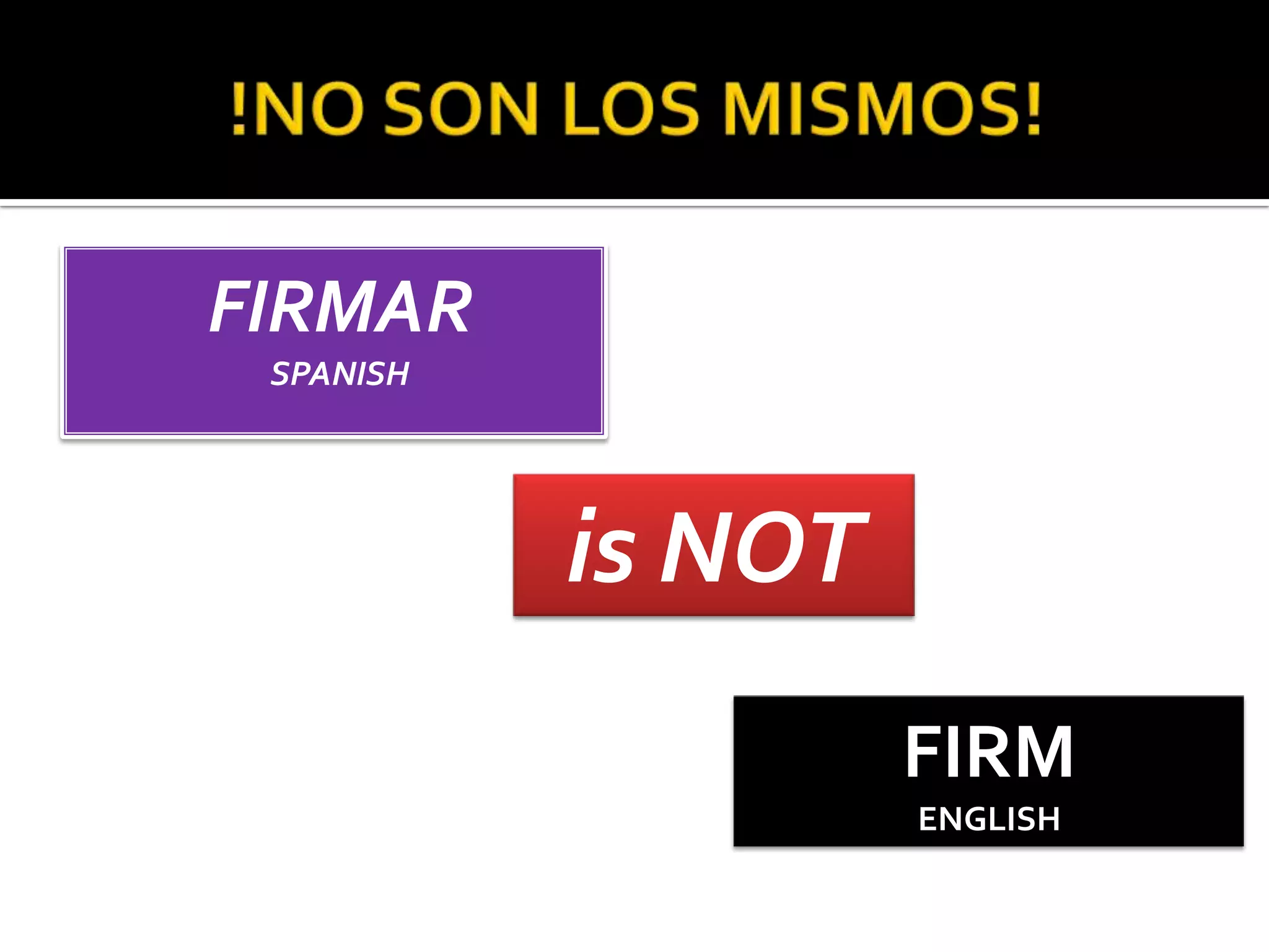 Engspanish false cognates | PPTX