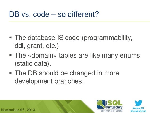 [Eng] SQL Saturday 257 - Verona - Put databases under source control