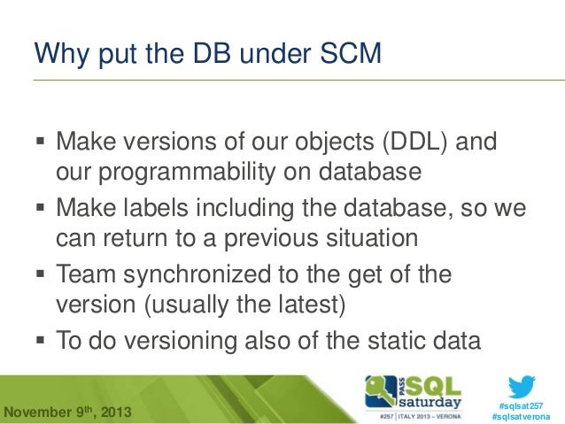 [Eng] SQL Saturday 257 - Verona - Put databases under source control