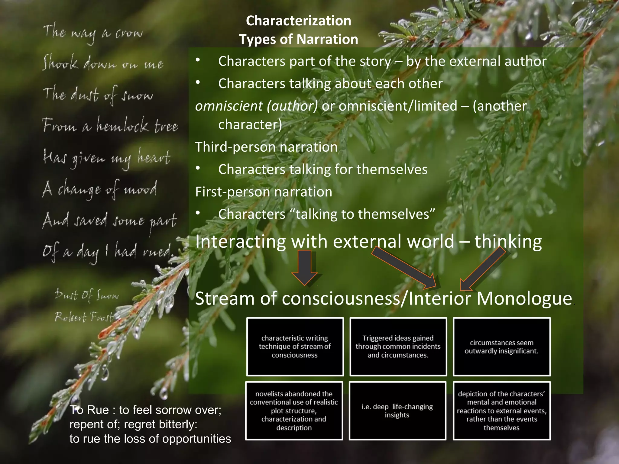 Stream of Consciousness lecture | PPS