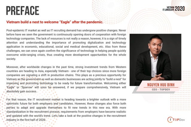 Vietnam IT Landscape Q2/2020 by TopDev | PPT