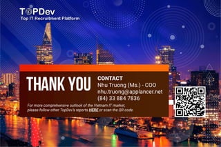 Vietnam IT Landscape Q2/2020 by TopDev | PPT