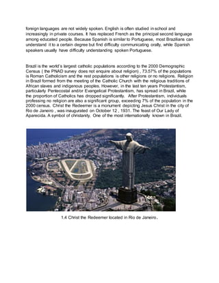 KV English Tourist Spot , Sem 3 English Assignment (Brazil) | PDF