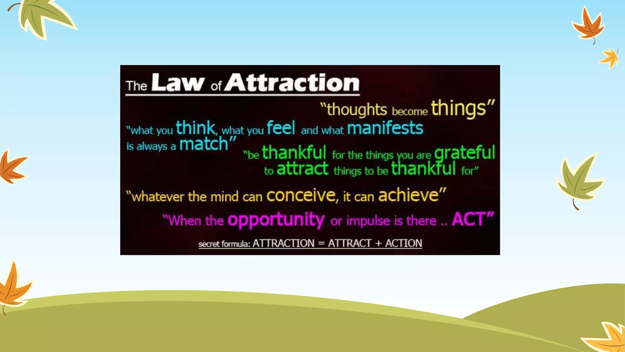 THE LAW OF ATTRACTION | PPTX