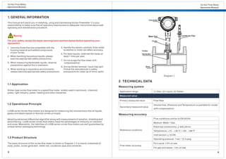 Vortex flow meter manual | PDF