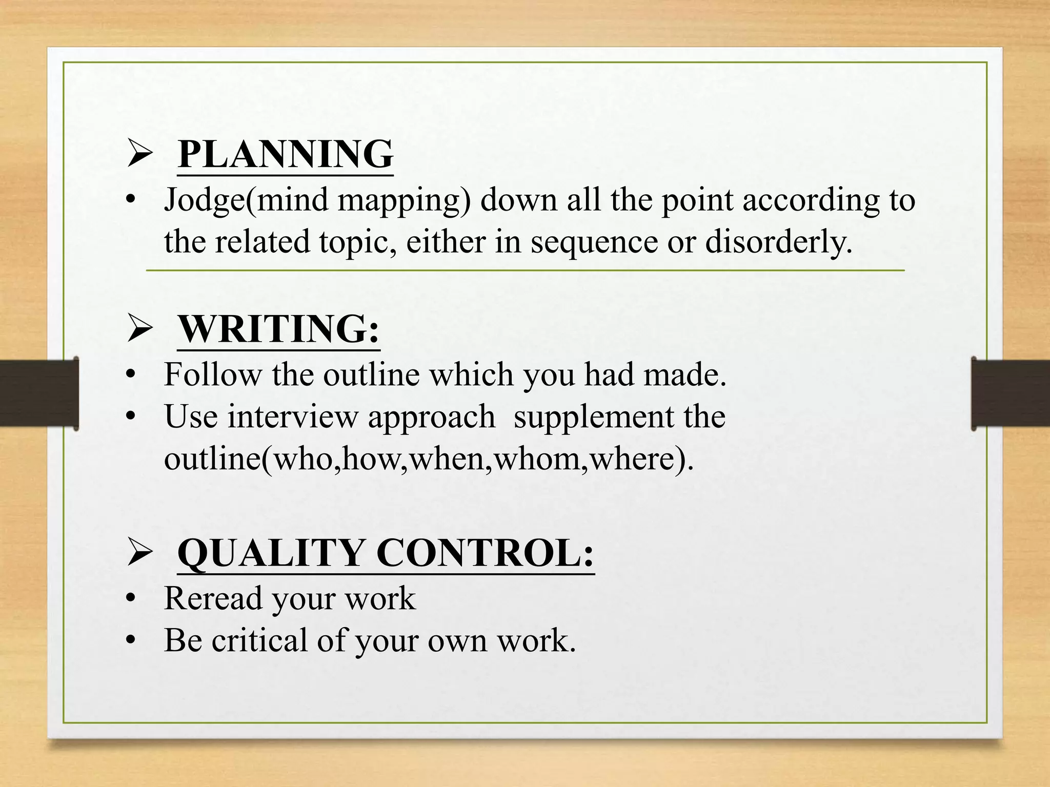 writing skills | PPT