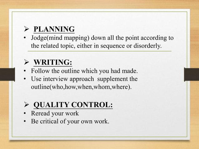 writing skills | PPT