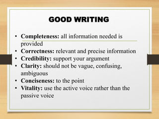 writing skills | PPT