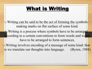 writing skills | PPT