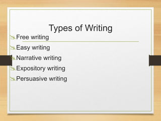 writing skills | PPT