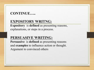 writing skills | PPT