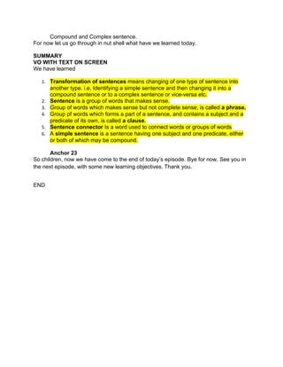 Eng xii transformation of sentences part i_128 master frozen | PDF