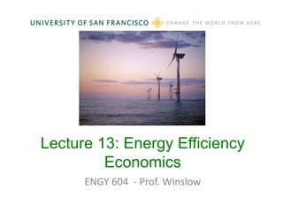 Economics of Energy Efficiency | PPTX
