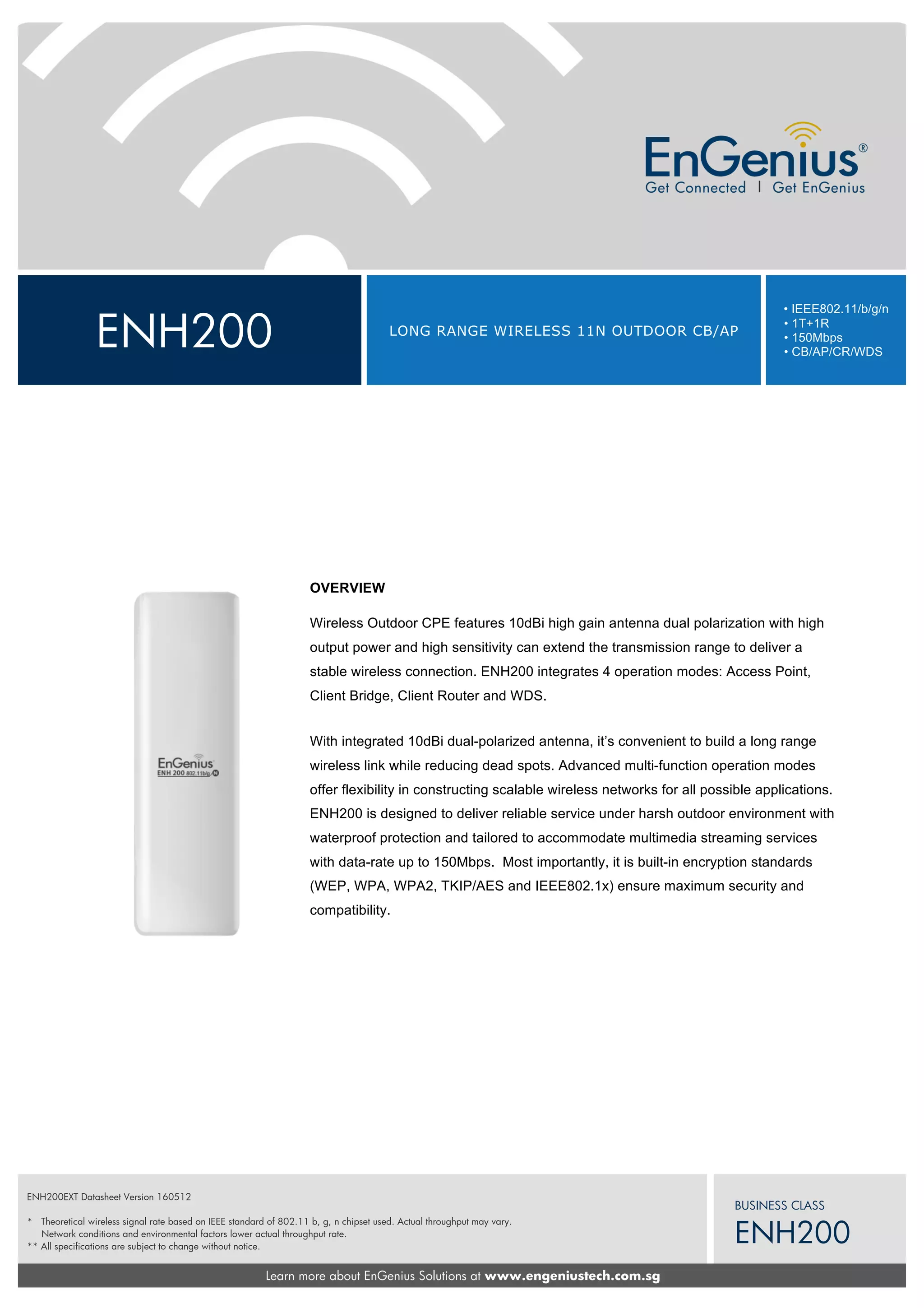 ENH200 Engenius | PDF