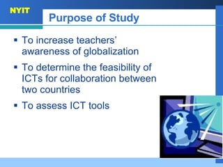 Enhance Teachers’ Global Awareness through Information and ...