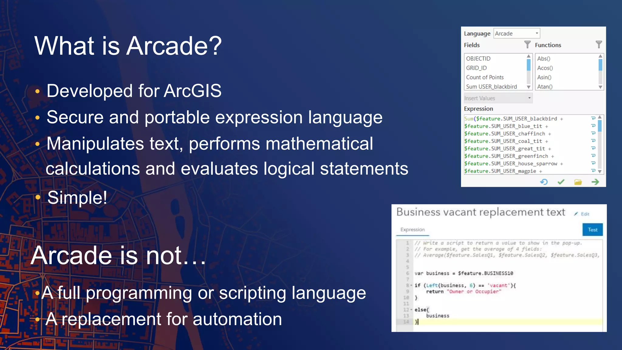 Enhance your maps with arcade - Esri UK | PPTX