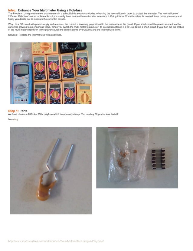 Enhance your-multimeter-using-a-polyfuse | PDF