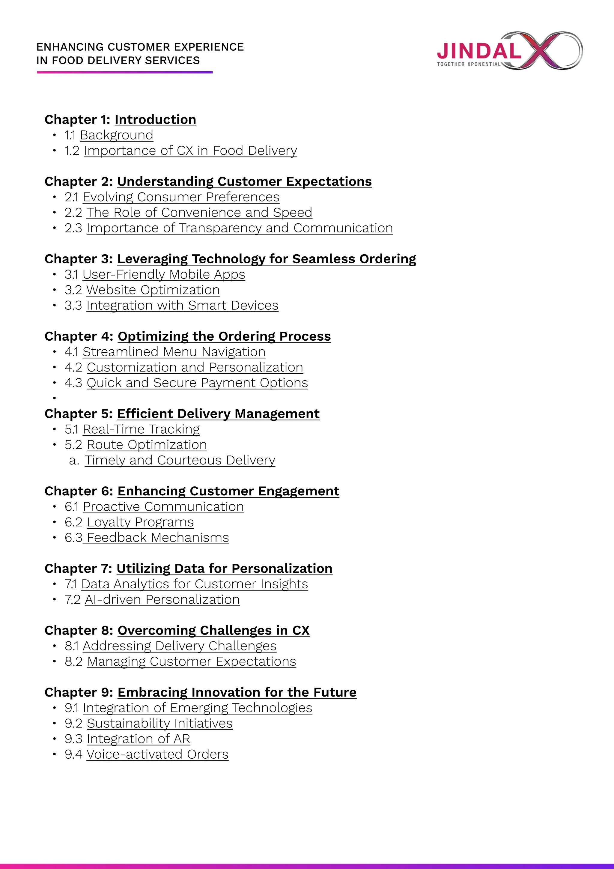 Enhance Customer Experience in Food Delivery Services | PDF