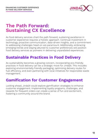 Enhance Customer Experience in Food Delivery Services | PDF