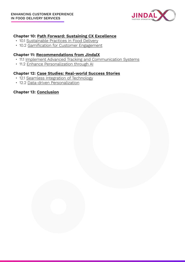 Enhance Customer Experience in Food Delivery Services | PDF