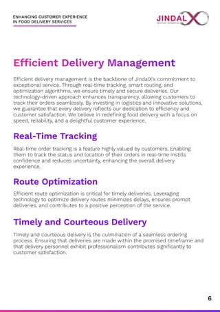 Enhance Customer Experience in Food Delivery Services | PDF