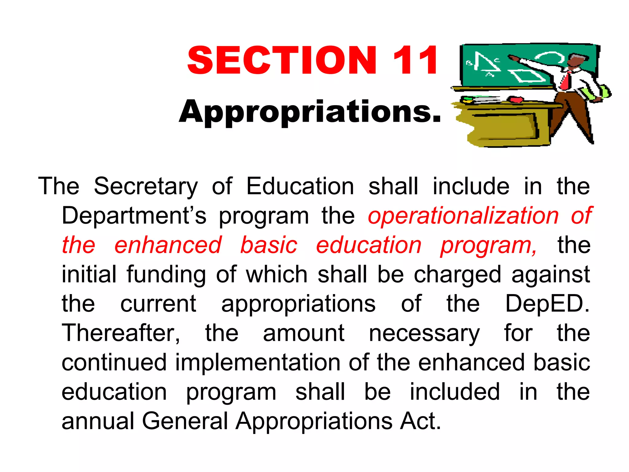 R.A. 10533 Enhanced Basic Education Act of 2013 | PPT