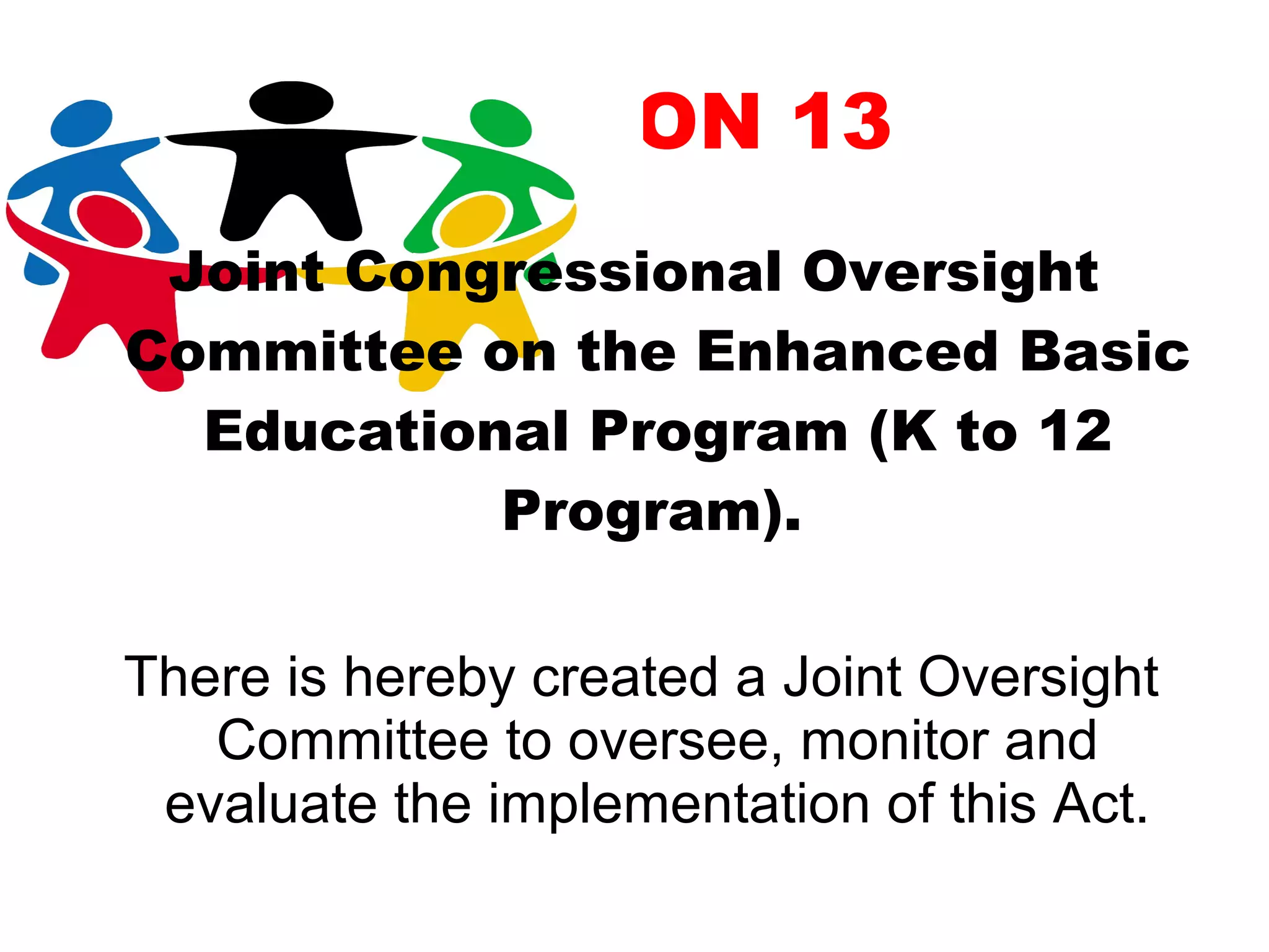 R.A. 10533 Enhanced Basic Education Act of 2013 | PPT