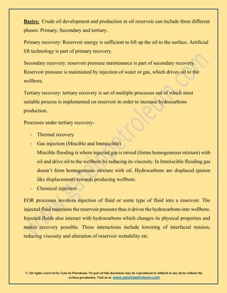 Enhanced oil-recovery | PDF