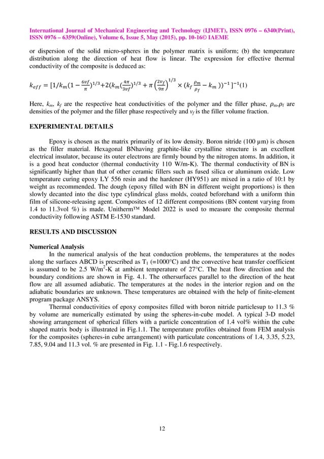 Enhanced thermal conductivity of epoxy matrix composites filled with ...