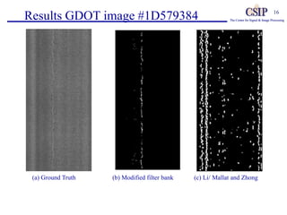 Enhanced adaptive filter bank-based automated pavement | PPT