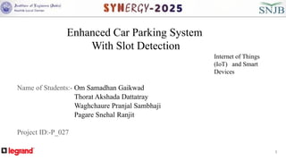 Enhanced Car Parking System dipex competition sample project ...
